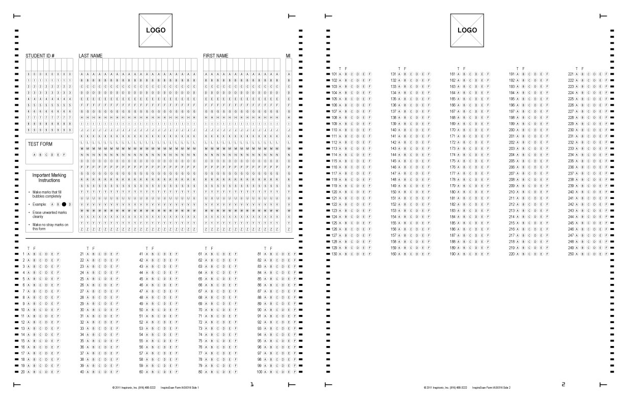 InspiroScan Form Creator - A tool for creating survey forms for InspiroScan